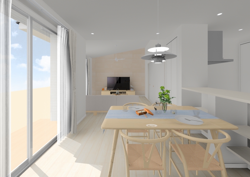 1階充実2階は寝るだけ これ最近のトレンド半平屋プラン【4LDK 33.57坪 東（西）玄関】 - フクトリの間取り紹介