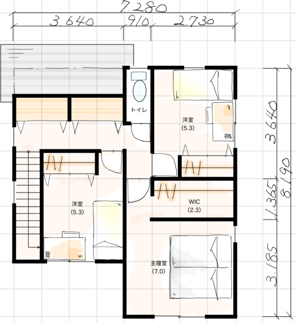無駄をなくして広さを追求！30坪で20帖LDK可能ですプラン - フクトリの間取り紹介
